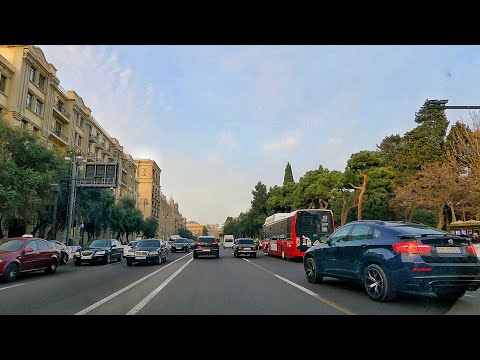 Bakı Küçələri 4k (9 Aprel 2021) Baki Yollari , Kuceleri - Driving Tour |Баку Азербайджан | GoPro 9