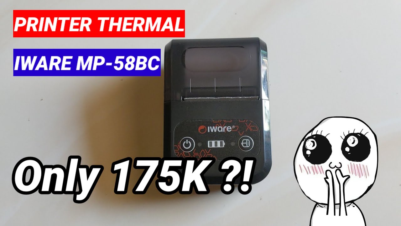 SOLD ! Printer bluetooth mini dengan baterai 18650 | Thermal printer ...