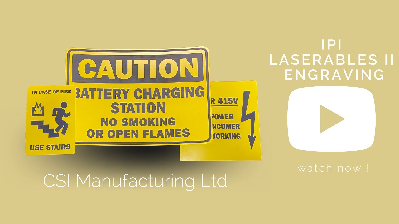 CSI Manufacturing - IPI Laserables II Engraving With Epilog Laser - YouTube