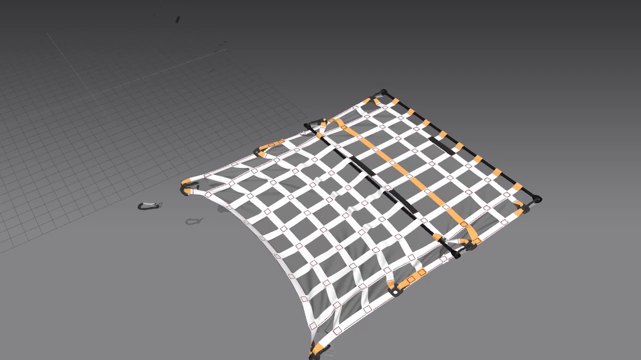 3D Cargo Net Simulation Starting 01 - YouTube