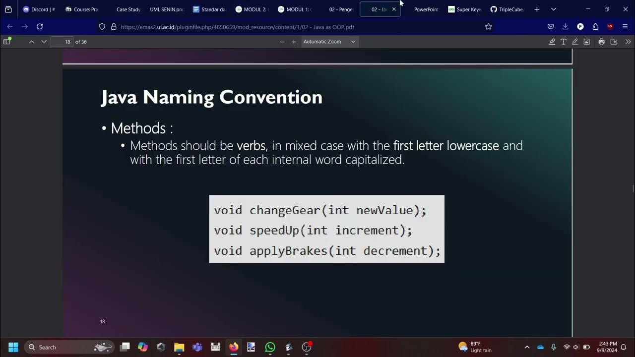 CS_EF_FarhanRamadhaniZakiyyandi_2306220412_OOP2 - YouTube