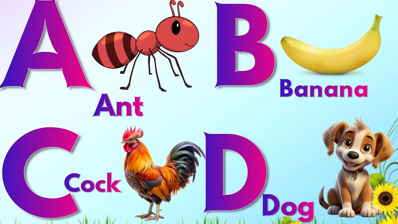 ABC Song |AlphabetLetter Sound Aa Apple B b Ball |Abc Phonics Song ...