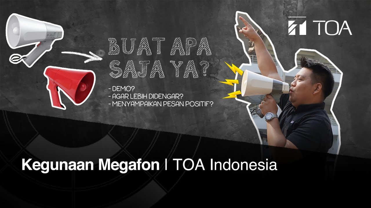 MEGAPHONE TOA UNTUK APA SAJA YAH ? 🤔 | TOA Indonesia - YouTube