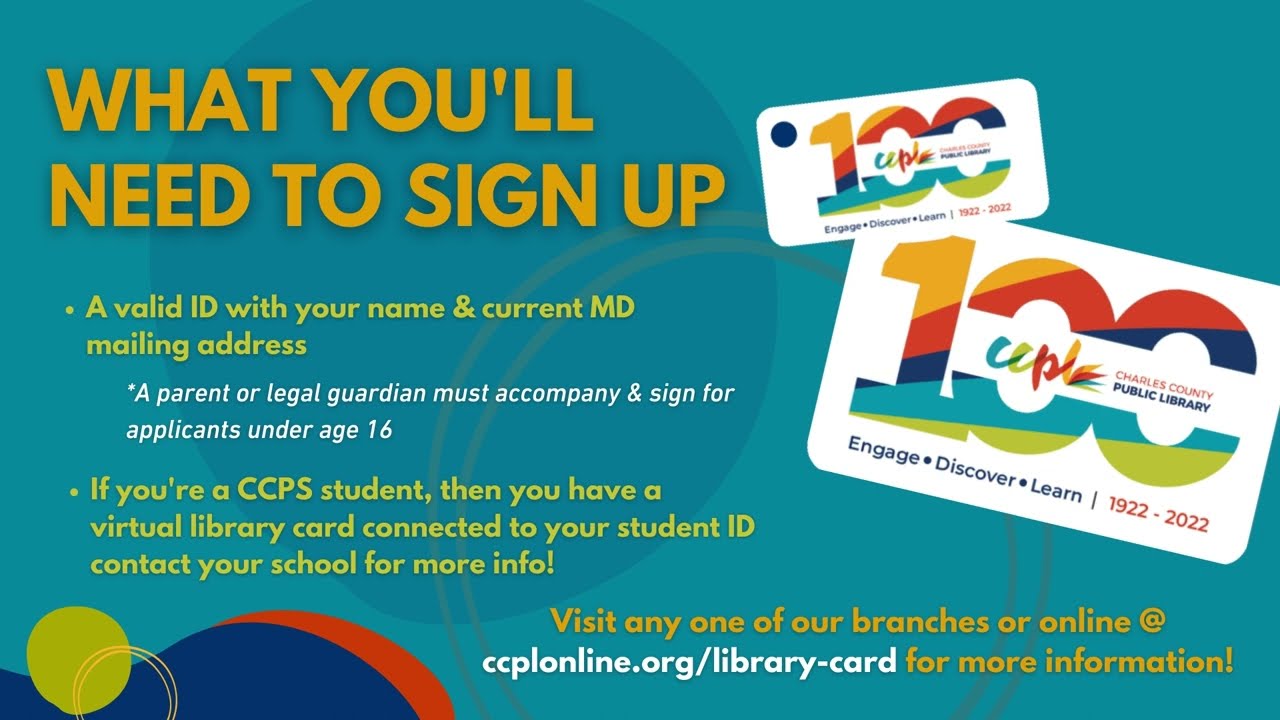 Your Charles County Library Card Sign-Up Month - YouTube