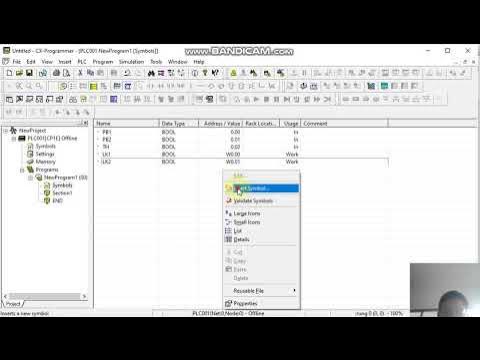 Membuat symbol pada CX-Programmer - YouTube