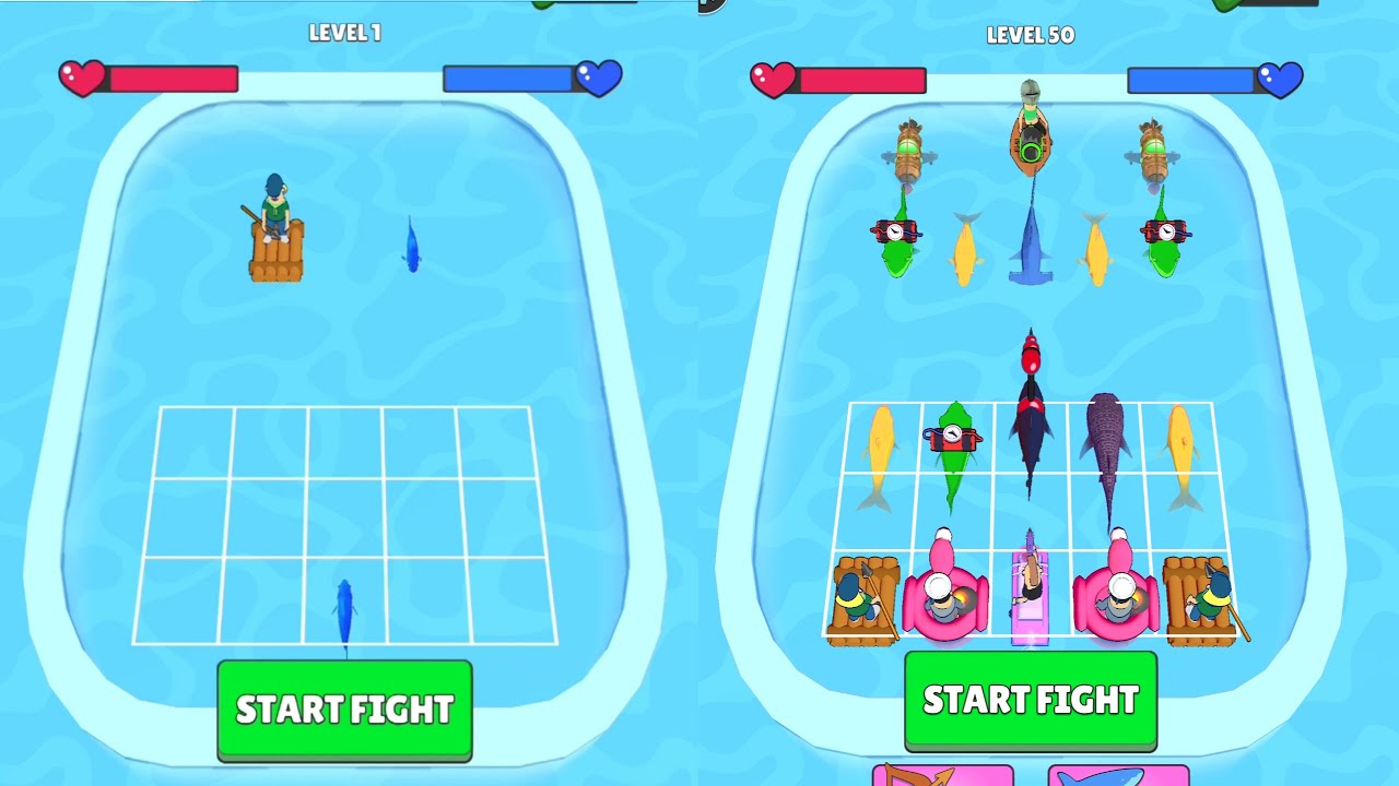 Merge Shark (Merge Master) Max Level Gameplay Merge War - YouTube