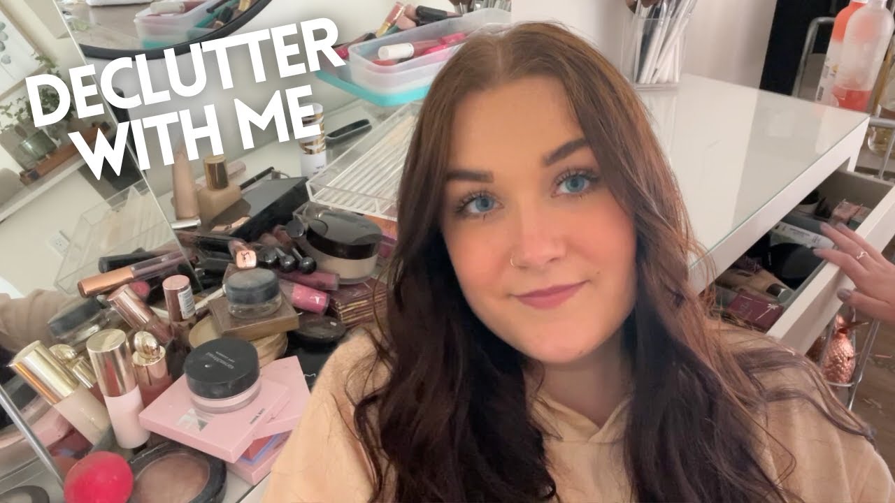 MAKEUP DECLUTTER | purging my entire collection! - YouTube