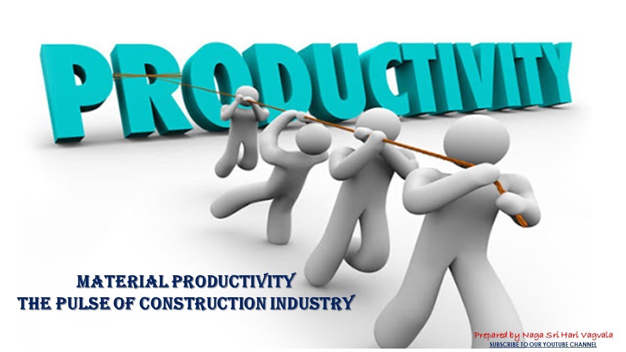 Material Productivity - The Pulse of Construction Industry - YouTube