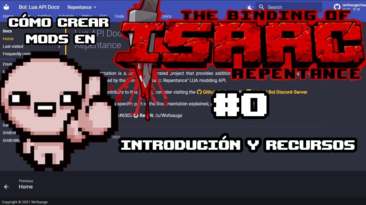 [0] Introducción y recursos | Cómo hacer mods en TBOI: Repentance - YouTube
