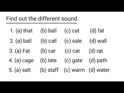 Find out the different Sound।।Pronunciation।। how to improve ...