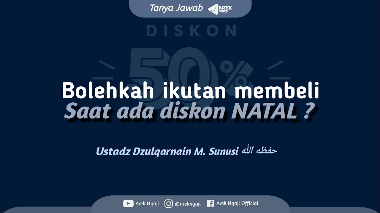 Hukum membeli sesuatu saat ada diskon / promo Natal & tahun baru - YouTube