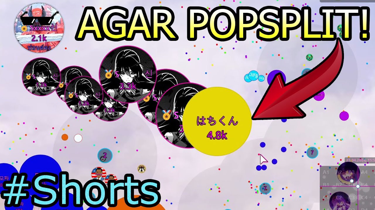SHORT VID POP SPLIT // TH PLAYER | Agar.io - YouTube
