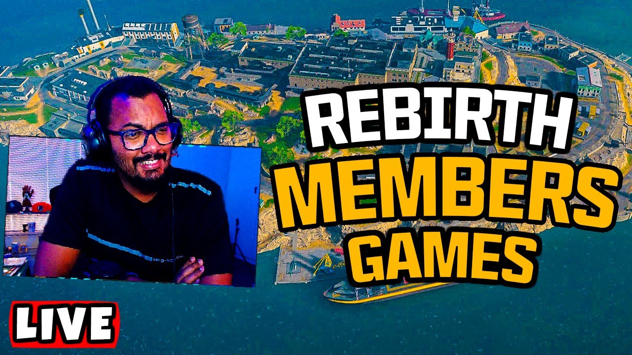 🔴 LIVE - PLAYING REBIRTH WITH YOUTUBE MEMBERS | !socials !asus - YouTube