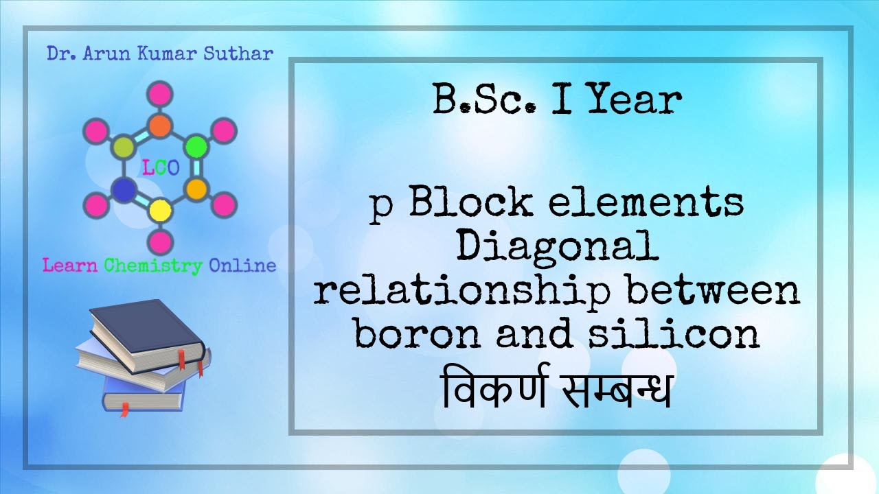 B.Sc. I Year | p Block elements | Diagonal relationship between boron ...