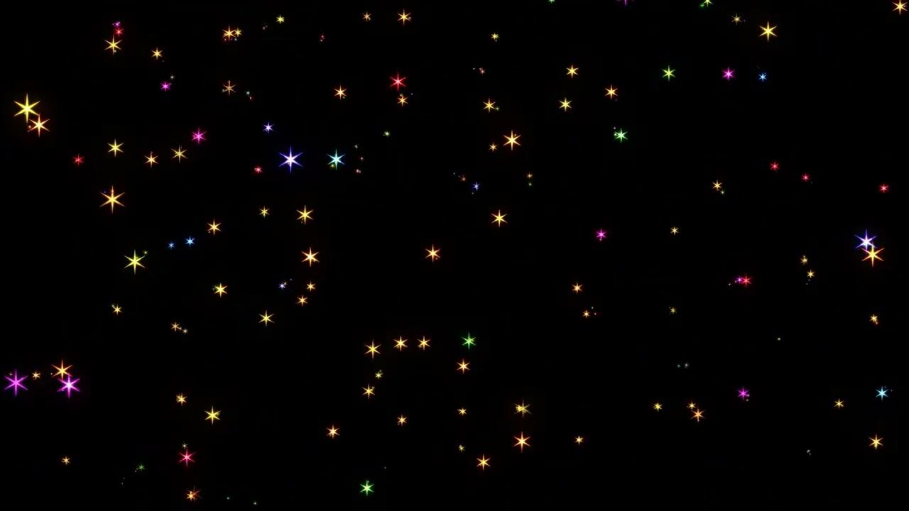 Colorful Twinkling Stars Background (Royalty Free - Creative Commons ...