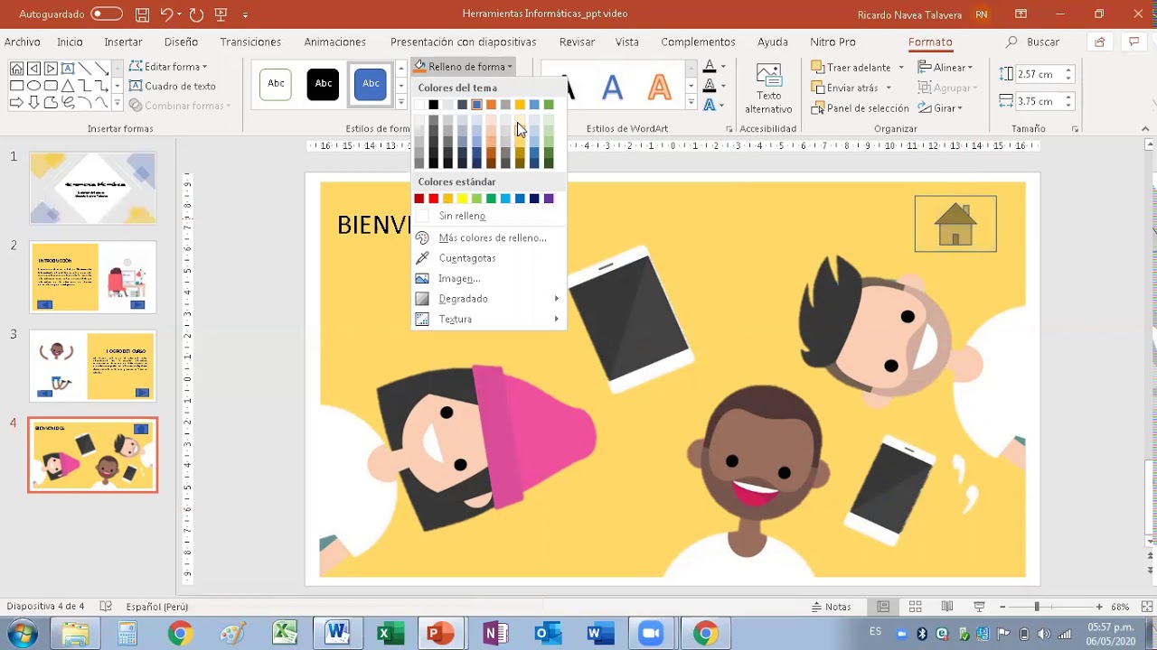 INSERCIÓN DE BOTONES DE ACCIÓN EN POWERPOINT - YouTube