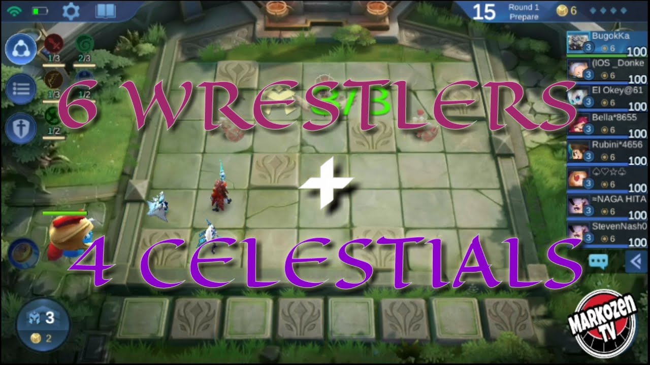 BEST BUILD MAGIC CHESS | 6WRESTLER + 4CELESTIAL | MOBILE LEGENDS | # ...