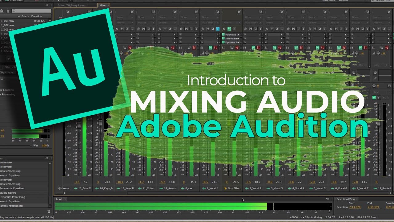Learn Sound Mixing Basics in Adobe CS6 - YouTube