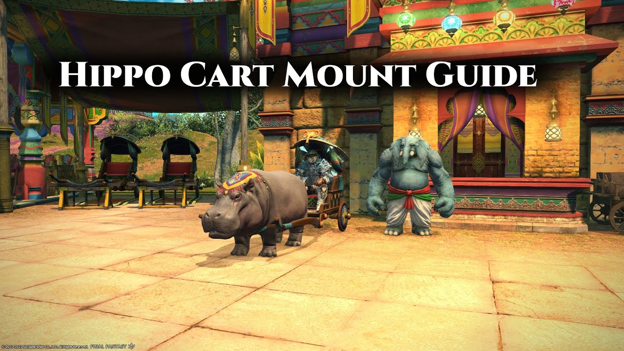 FFXIV Hippo Cart Mount Guide - YouTube