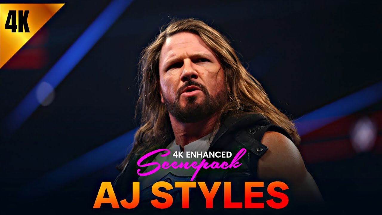 AJ Styles 4K Scene Pack For Editors Aj Styles 4k Clips 📈 - YouTube