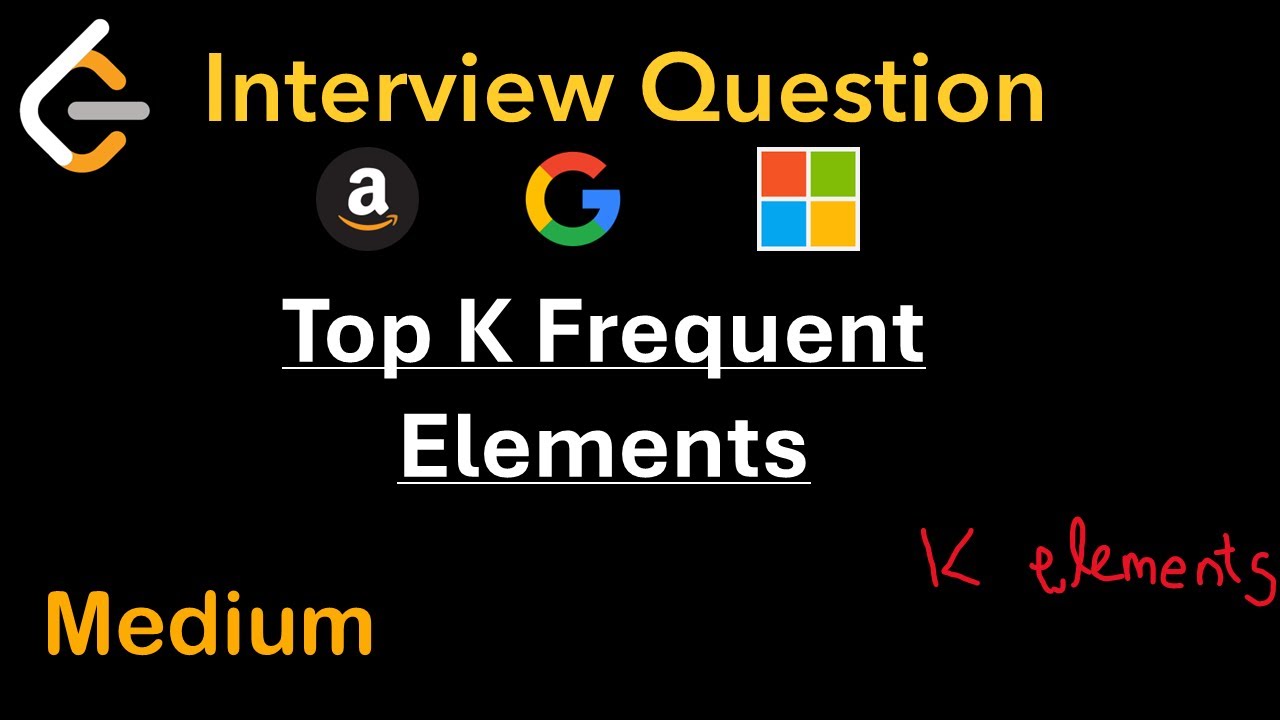 Top K Frequent Elements - Leetcode 347 - DSA until I get placed - YouTube