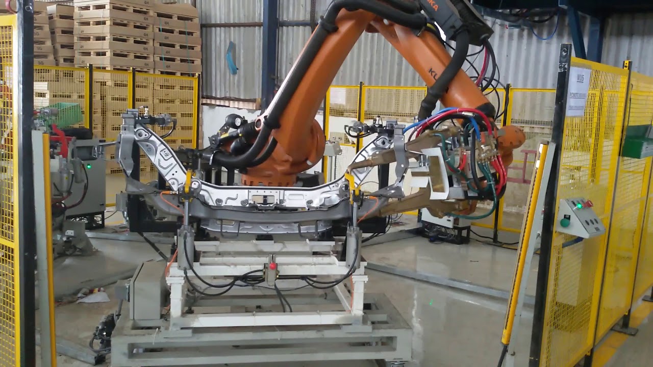Robotic Spot Welding Automation Panel - YouTube