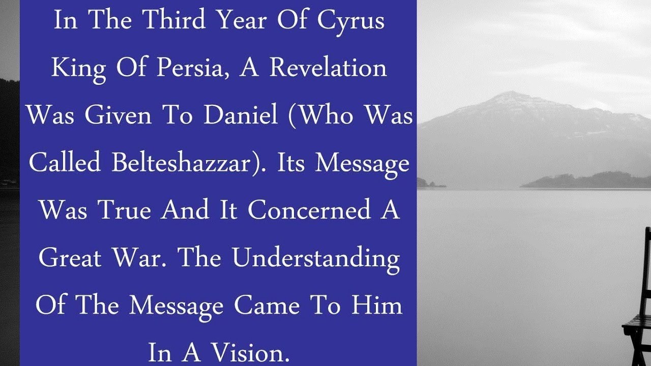 다니엘 10장 (개역개정) Daniel 10 [fight against the spirit prince of the ...