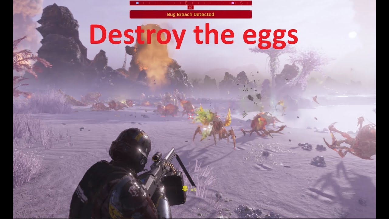 Helldivers 2 Gameplay - Destroy the eggs (No Commentary) - YouTube