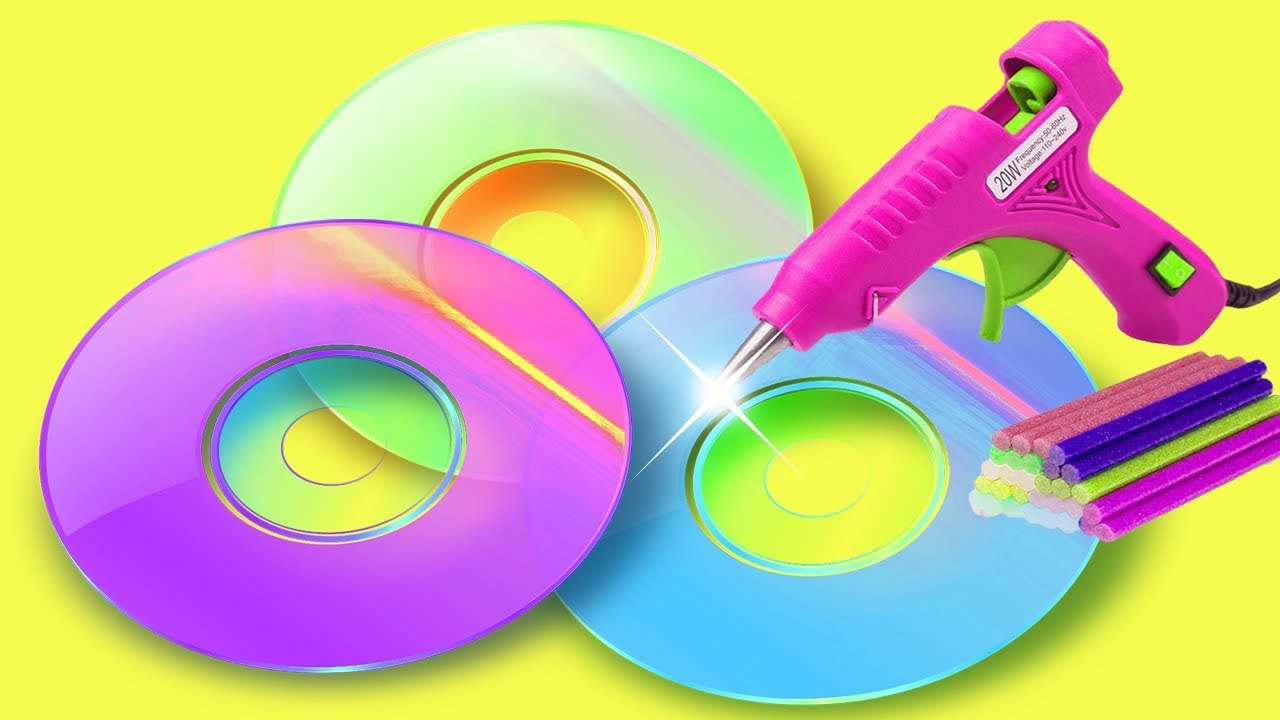 3 IDEAS TO DECORATE WITH OLD CDs - Ecobrisa DIY - YouTube
