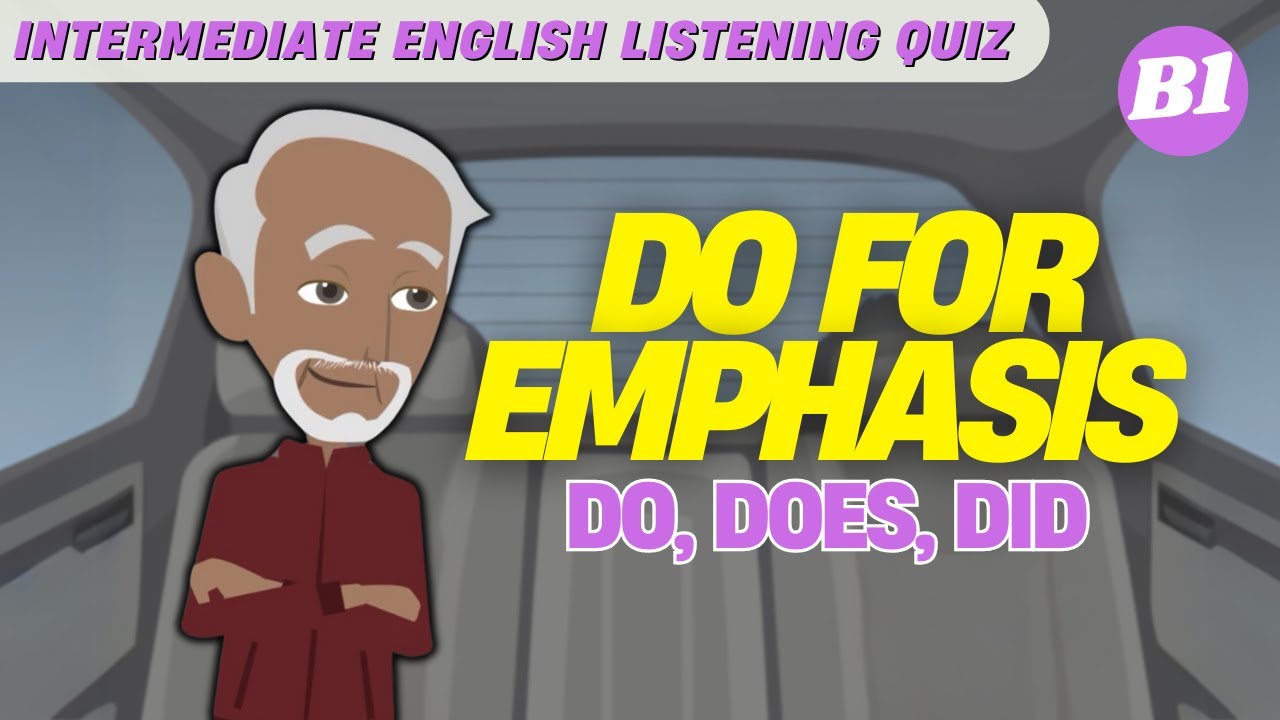 #1 Intermediate ESL Listening Quiz - Do for Emphasis - YouTube