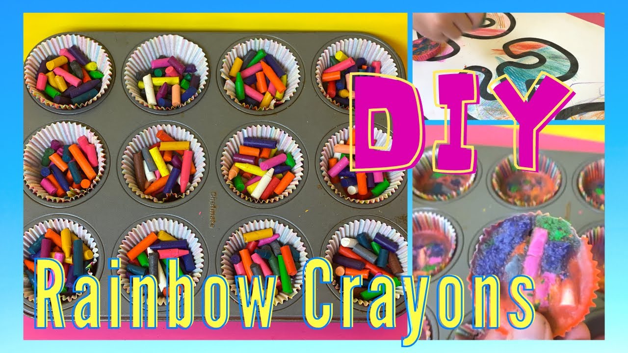 DIY Rainbow Crayons! - YouTube