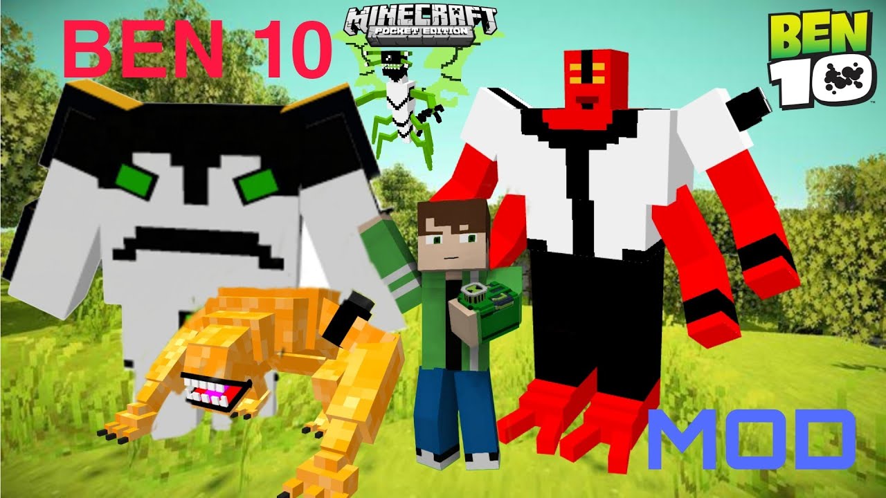 Best ben 10 mod for Minecraft PE ll #minecraftpe - YouTube