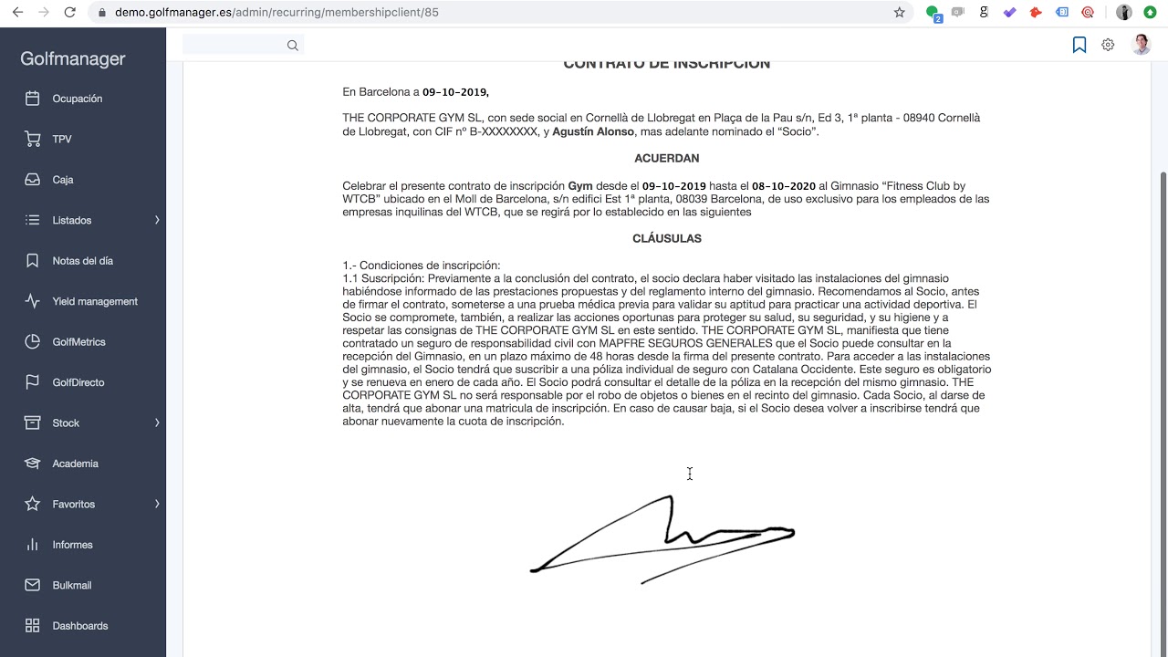 Crear y firmar contratos - YouTube