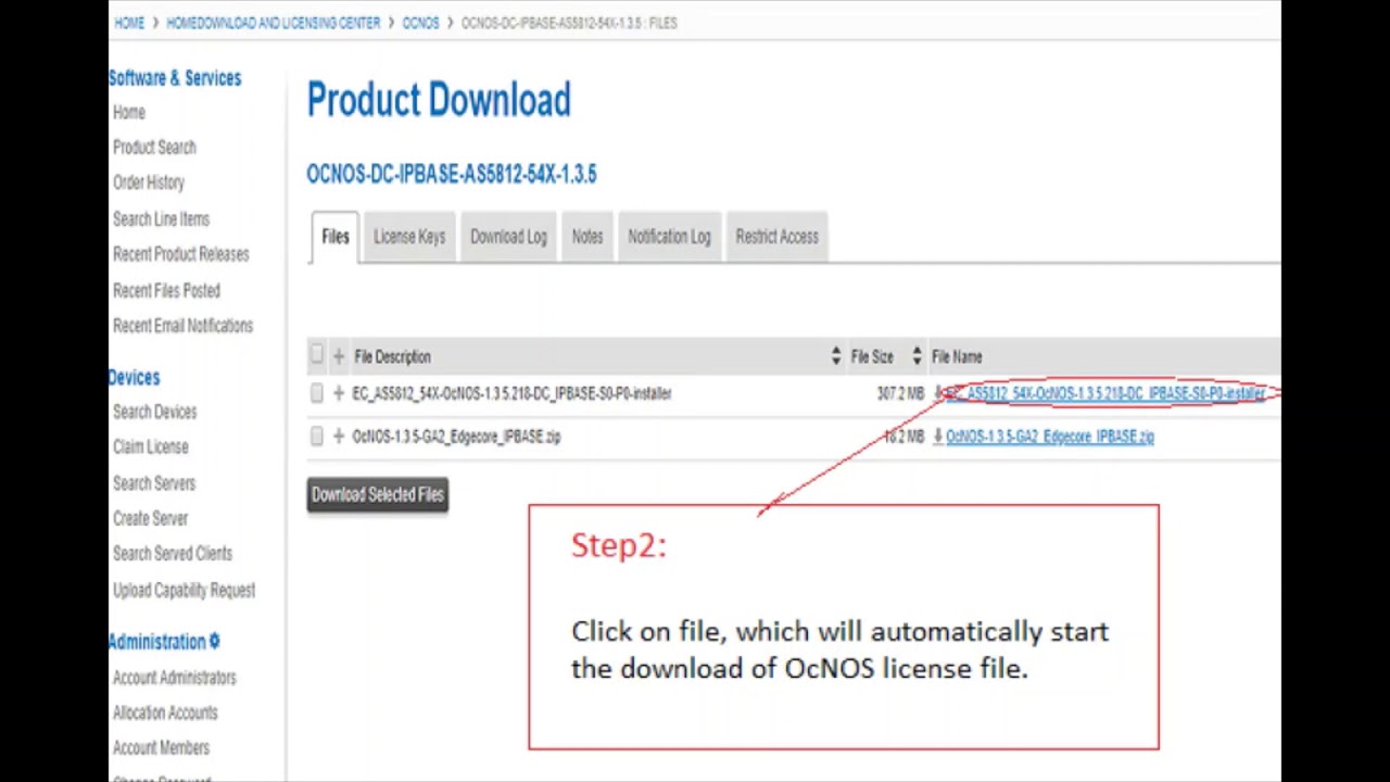 How to install OcNOS Licenses - YouTube