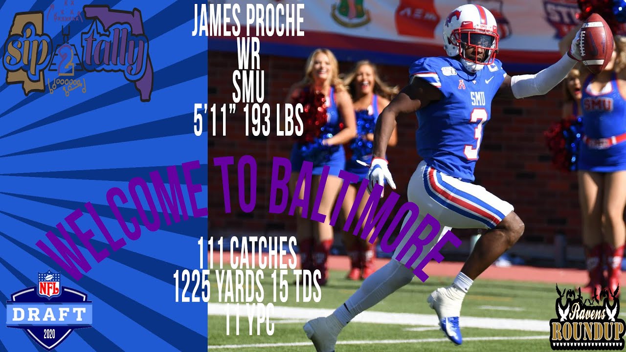 James Proche|| WR SMU || Baltimore Ravens Film Session || - YouTube