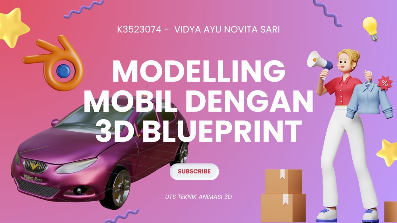 Modelling Mobil dengan 3D Blueprint - Part 3 (Samping Mobil) | Teknik ...
