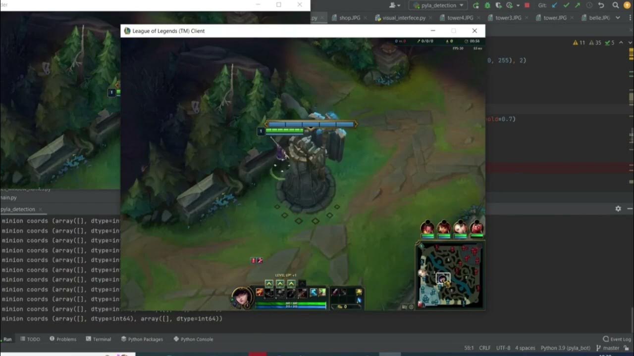 League of legends bot - python opencv pytesseract - YouTube