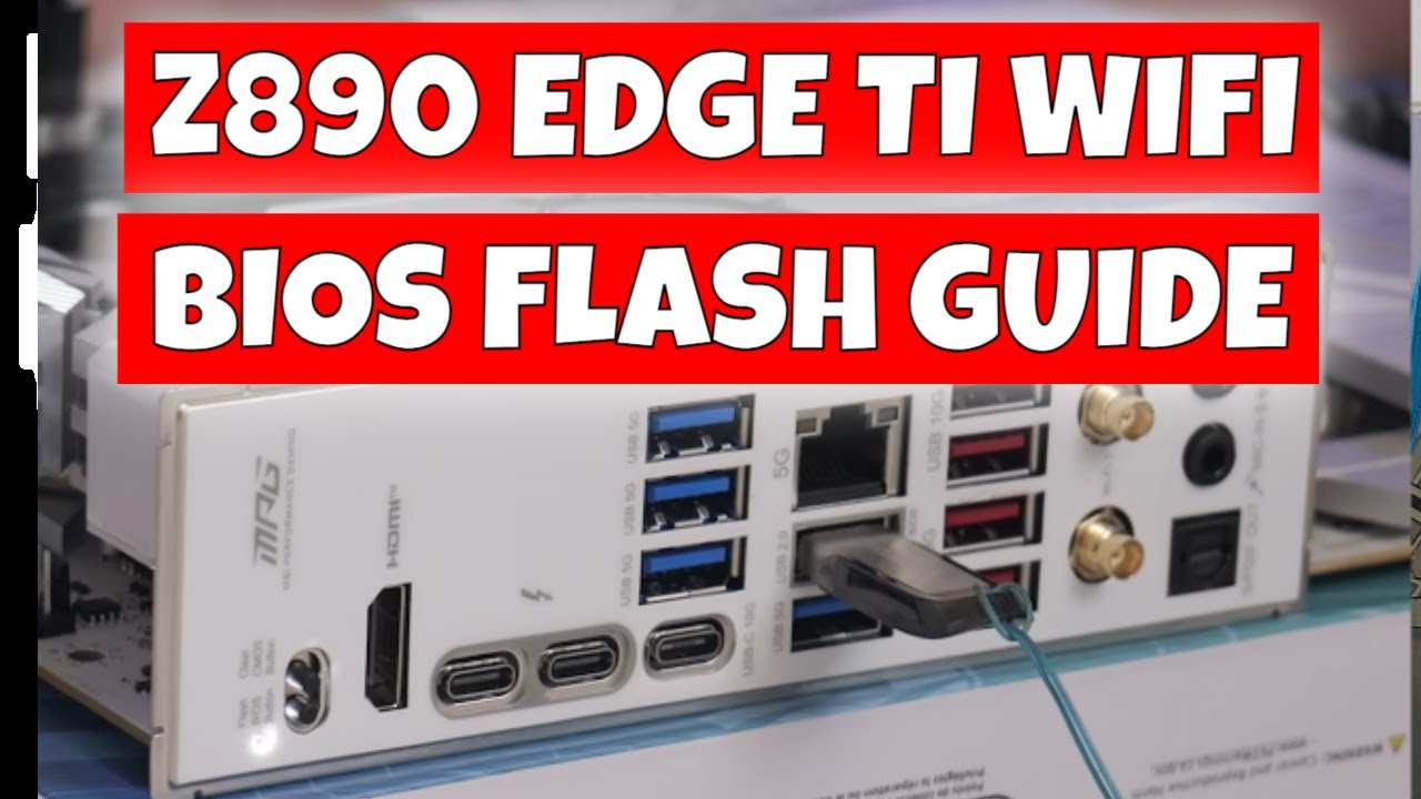 How To Use USB BIOS Flash MSI MPG Z890 Edge Ti WiFi Motherboard - YouTube