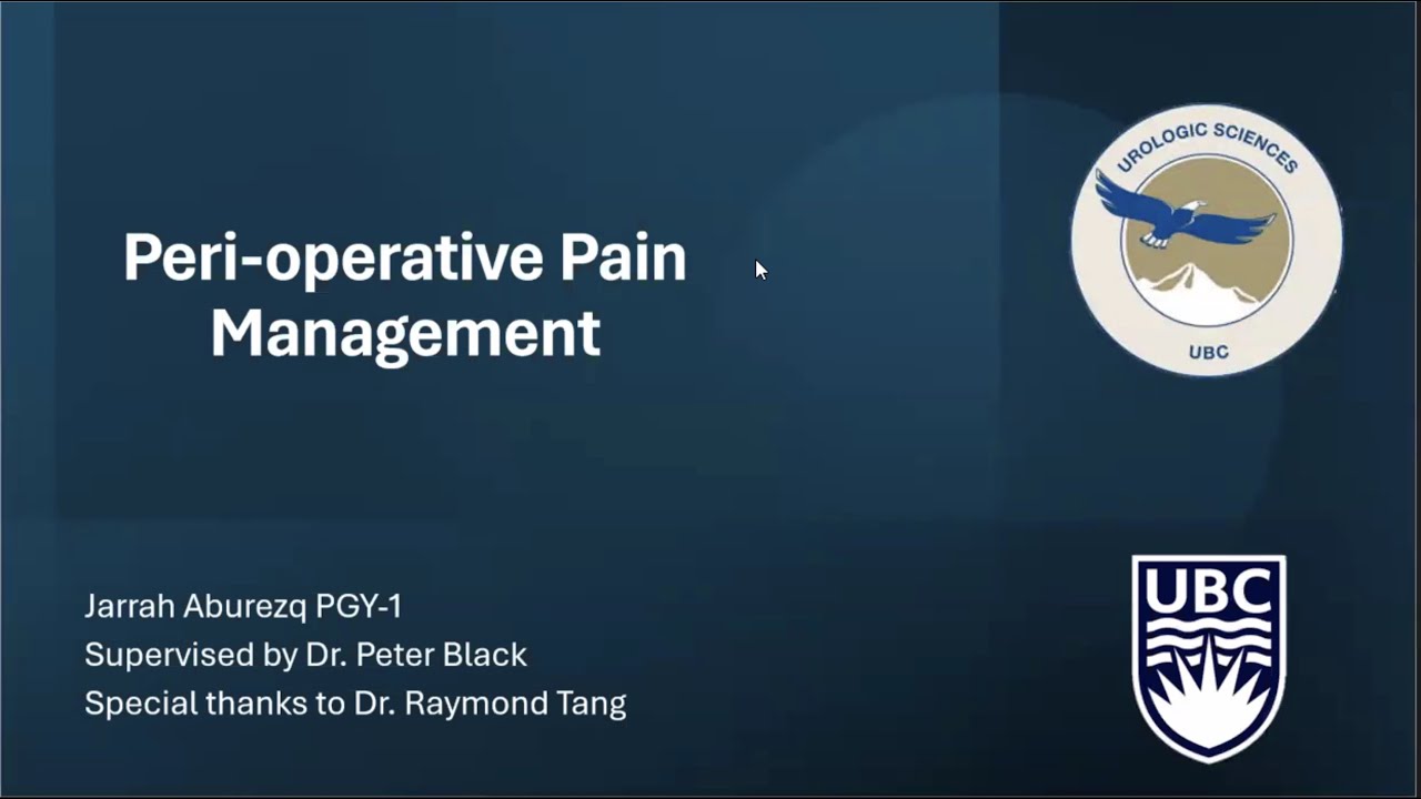 Peri-Operative Pain Management - YouTube