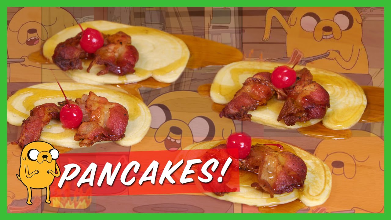ADVENTURE TIME BACON PANCAKES | Cooking 4K | Strawburry17 - YouTube