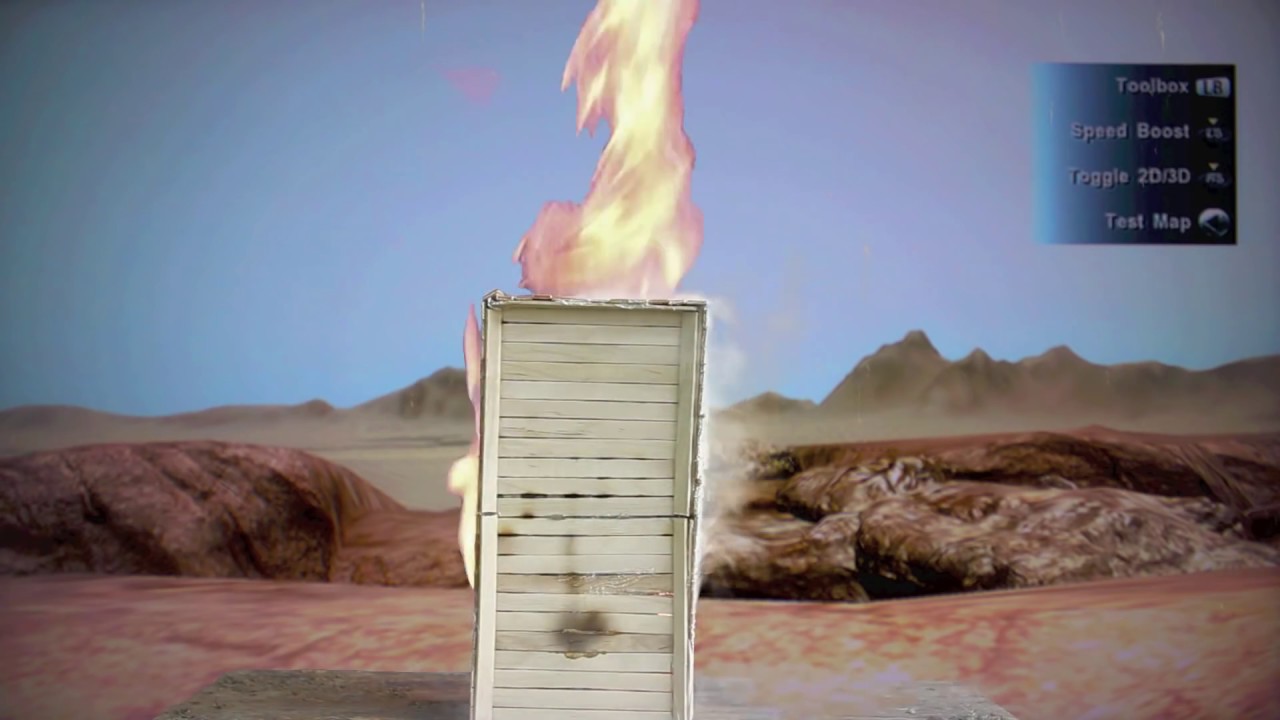 Burning tower blue screen test - YouTube