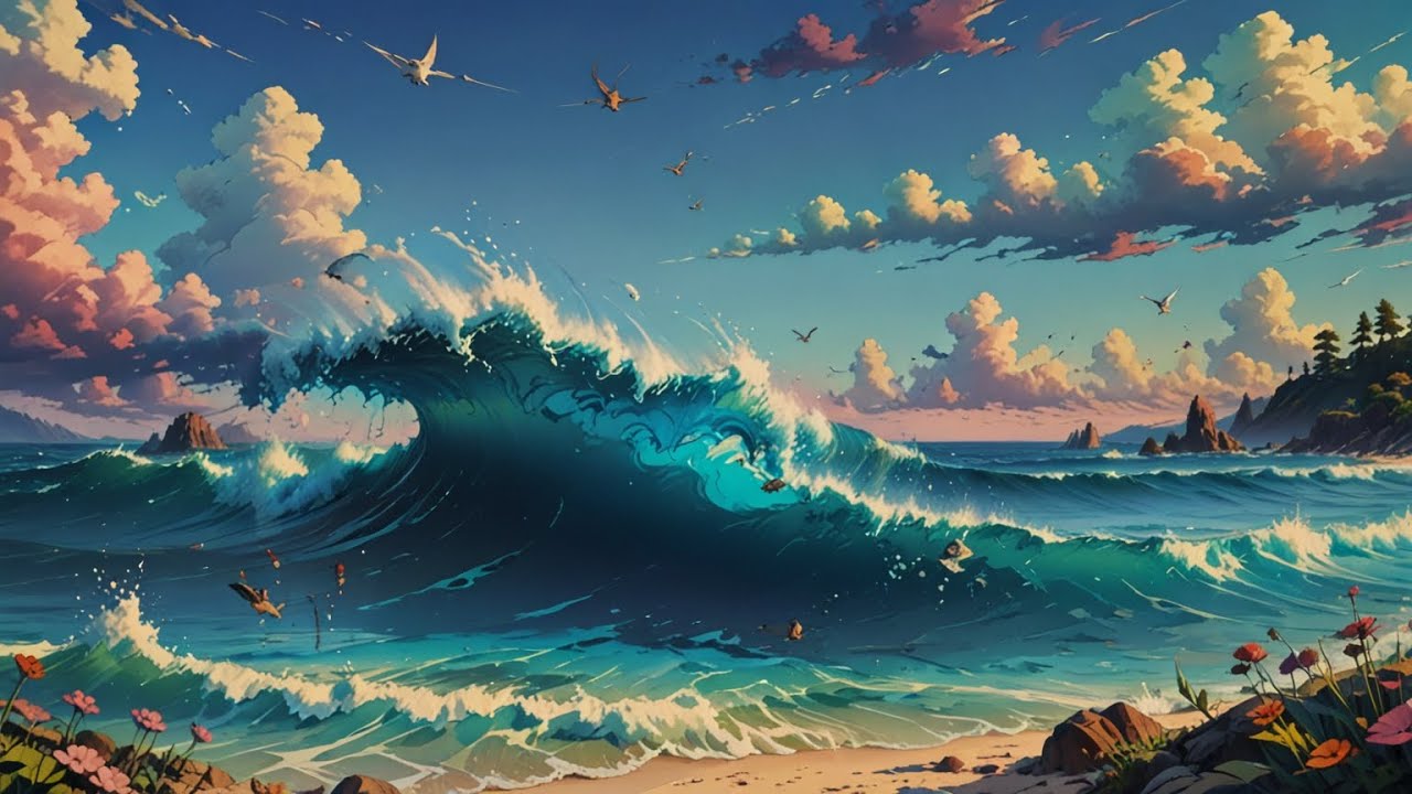 Animated Waves: The Ocean in Toon and Anime For TV Slideshow ...