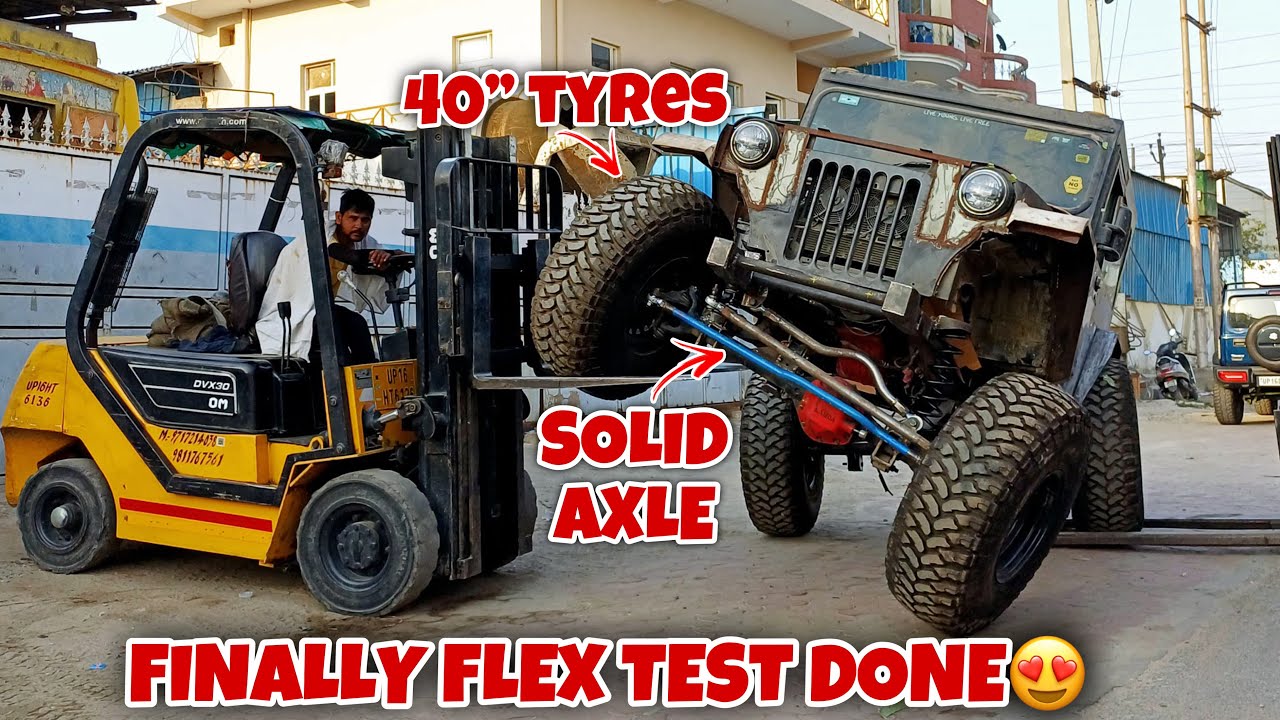 FINALLY FLEX TEST DONE⁉️ SOLID AXLE THAR 700 WITH 40’’ TYRES‼️ 70MAI ...