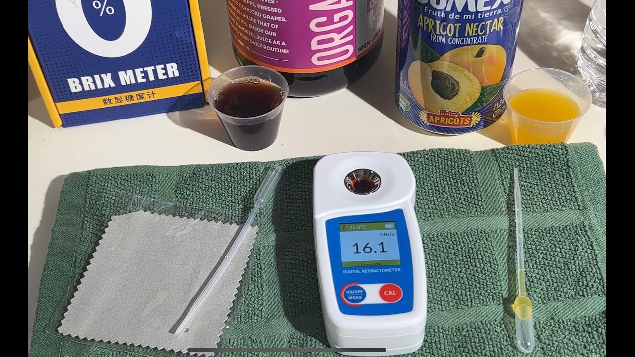 Digital Brix Refractometer - YouTube