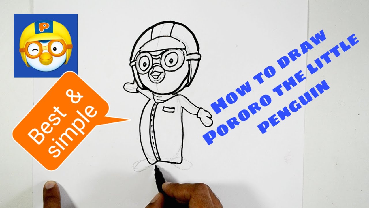 EPISODE 8 | How to draw Pororo the little penguin | netflix | easy ...