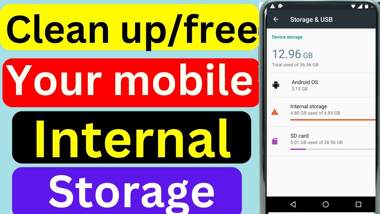 how to clean up or free your mobile internal storage | how to free up ...