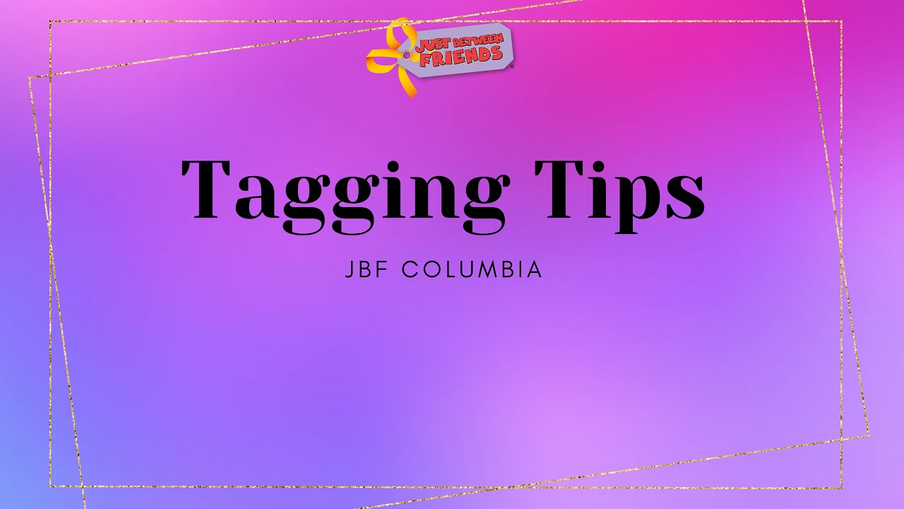 JBF Tagging Video - Hangers - YouTube