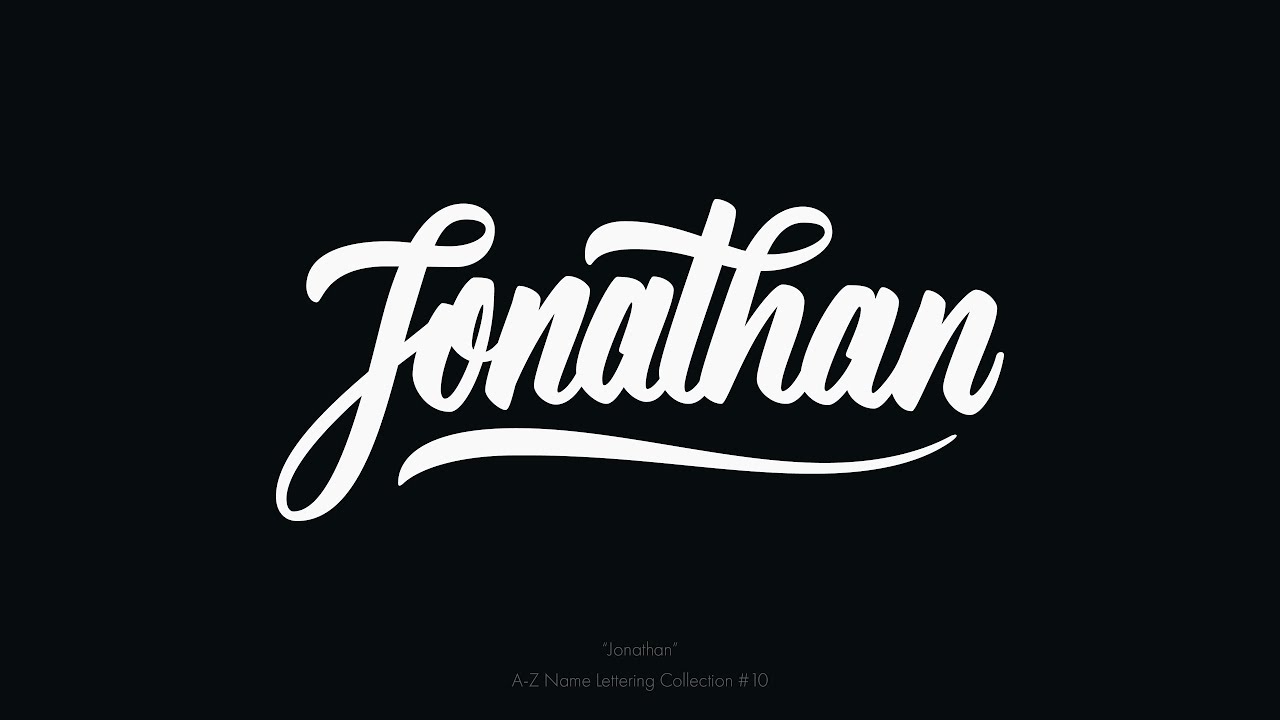 Jonathan Lettering Speed Art - YouTube