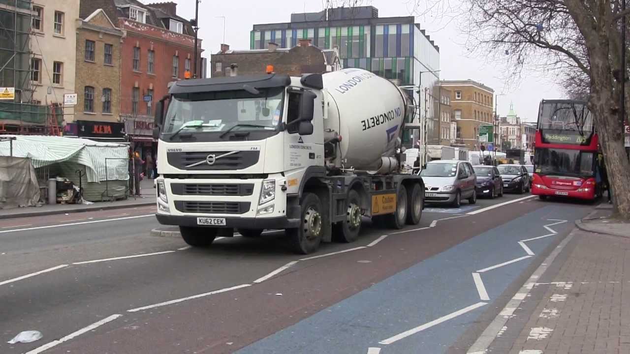 Volvo FM concrete mixer truck - YouTube