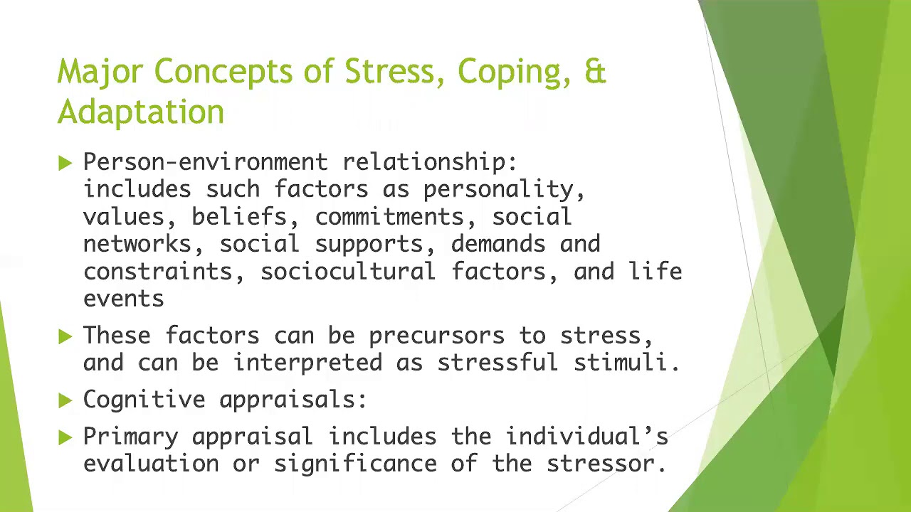 Stress, Coping, & Adaptation Theory Presentation - YouTube